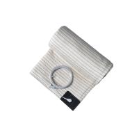 China Customized 15ft Cord White Color Silver Fiber Suede Fabric Earthing Blanket Conductive Grounding Safety Bedding Mattress for sale