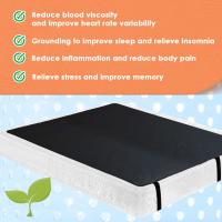 China Safety Maxsharer  Leather Black Earthing Grounding Bed Mat for Better Sleep for sale