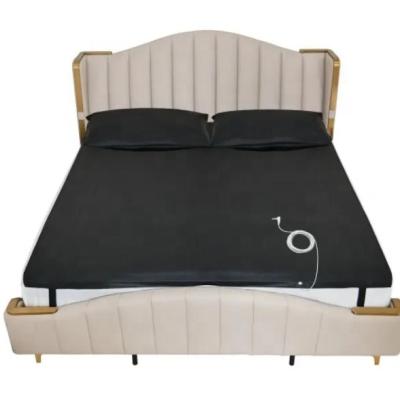 China Custom Black Silver/Cotton/Leather Woven Grounding Sleep Mat Earthing Mattress Cover for Relieving Pain Safety Product for sale