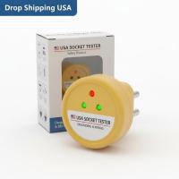 China Drop Shipping USA Socket Tester Safety Product for Grounding and Proper Wiring Outlet Tester for Test Receptacles Sockets for sale