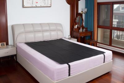 China Eco friendly Breathable Grounding Mattress Cover Pad Made with Conductive Carbon Leatherette Non Toxic Materials for Bed for sale