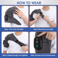 China Heating Massage Shoulder Strap with 45°C-75°C Levels, 5000mAh Battery, and Neoprene Rubber Material for sale