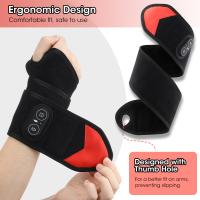 China Red Light Therapy Wrist Wrap with 3000mAh Battery and Multi-Level Temperature Adjustment Featuring 36 Red LED Beads for sale