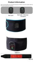 China Red Light Therapy Belt with 105 LED Beads, Dual Wavelengths 660/850nm and 5-Level Temperature Control for Infrared Phototherapy for sale