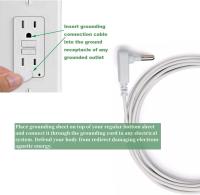 China Earthing Antistatic Cable With 15ft  ESD Grounding Cord Connector for sale