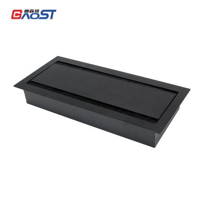 China Double Flip Cover Table Cable Holder Organizer Management Tray 340MM for sale
