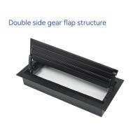 China Double Flip Cover Table Cable Holder Organizer Management Tray 340MM for sale