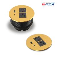 China Hotel Room Usb C Wireless Charging Grommet Recessed Power Outlet 18W for sale