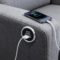 China Sofa Desk Grommet Usb Hub Wireless Charger QC3.0 For Sofa Bed Couch 31mm for sale
