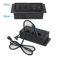 China Residential CUL VGA Pop Up Socket Box USB 3.0 For Nightstand Countertops for sale
