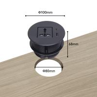 China Furniture Embedded Recessed Desk Power Grommet Charger Sockets PD 20W for sale