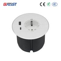 China German Schuko Desk Power Grommet Electrical Socket With PD 20W 80mm For Office Furniture for sale