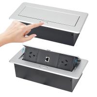China Recessed Pop Up Electrical Outlet Countertop Australian Plug Power Sockets For Office Desk for sale