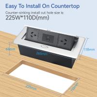 China Modern Workspace Pop Up Socket Box With 2 Australian GPO SAA Certificated for sale