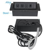 China ROHS Indoor Furniture Pop Up Socket Box With Multi Outlets Under Desk Plug for sale