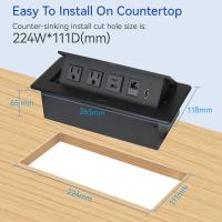 China ROHS Indoor Furniture Pop Up Socket Box With Multi Outlets Under Desk Plug for sale