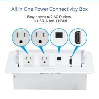 China RJ45 HDMI Power Tabletop Pop Up Socket Box Outlets For Office Desks for sale