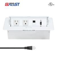 China RJ45 HDMI Power Tabletop Pop Up Socket Box Outlets For Office Desks for sale