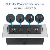 China Commerical Recessed Power Pop Up Outlet Box For Workspace Office Desk for sale