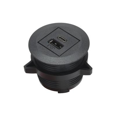 China Furniture Recessed USB C Power Grommet Charger 20W Output for sale