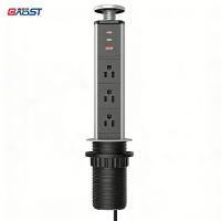China OEM Retractable Socket Outlets Pop Up Plugs Power Strip 125V for sale