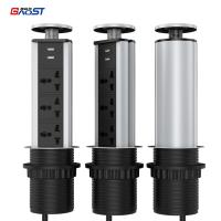 China 82mm Conceal Retractable Pop Up Power Socket Universal Outlet For Kitchen Workspace Top for sale
