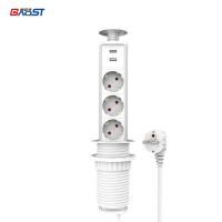 China Smart Retractable Power Socket Pop Up Island Outlet 62mm Customized for sale
