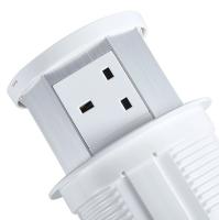 China Fast Charging Pop Up Electrical Outlet 3 Type G Sockets For Kitchen Counter ODM for sale