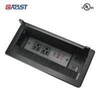 China USBC 20W RJ45 Inset Office Desk Electrical Socket Alloy Faceplate for sale
