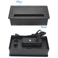 China USBC 20W RJ45 Inset Office Desk Electrical Socket Alloy Faceplate for sale