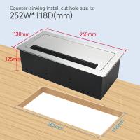 China ODM Flip Up Conference Electrical Socket Box Office Desk Plug For Hotel Accommodations for sale