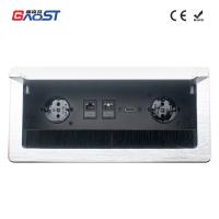China Multimedia Flip Up Conference Electrical Socket Embedded Desk Mounted Custom for sale
