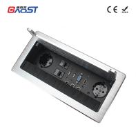 China Alloy Faceplate Recessed Flip Up Outlet Power Socket Plug Silent Damping for sale