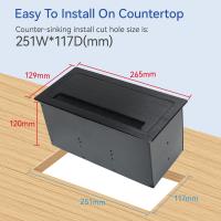 China UKCA Standard Flip Up Embedded Plug Outlet Socket For Desktop for sale
