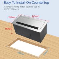 China Hidden Concealed Electrical Flip Up Conference Electrical Socket For Conference Room Workspace for sale