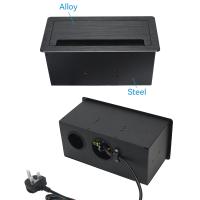China 20W Flip Up Countertop Outlet Power Module USBA USBC Desk Mounted Sockets for sale