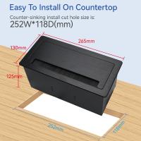 China Universal CAT6 RJ45 Conference Electrical Socket Desk Power Plug Strip Outlet USB Network for sale