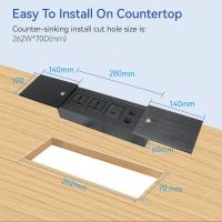 China Multifunctional RJ45 Office Desk Power Outlet Plug Sockets For Conference Room for sale
