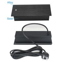 China Boss Tabletop Sliding Socket UK Desk Mounted Power Outlet For Workstation for sale