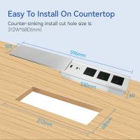 China Embedded Desk Mounted Plug Sockets Power Outlet For Boardroom Table for sale