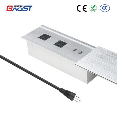 China Recessed Hidden Conference Table Power Socket Outlet Hub 20W USB Fast Charging for sale