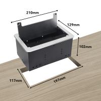 China Desktop Embedded Conference Electrical Socket Brushed Alloy RJ45 LAN HDMI Interface for sale