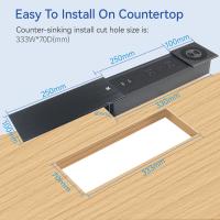 China Hidden Desk Sliding Socket Outlet 15W Qi Usb Outlet For Desk for sale