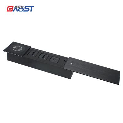 China Flush Mount power Office Desk Plug Sockets Outlet Box 110V-250V DHMI for sale