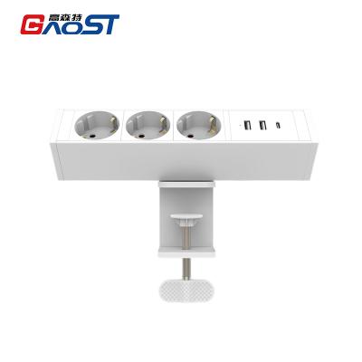 China OEM 330v Surge Protector Desk Power Center Hub With 3 Schuko Outlets for sale