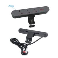 China Portable Surge Protector Desk Mount Desktop Clamp Power Outlet 20W USB for sale
