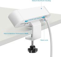 China White Sleek Aluminium Clamp Mounted Surge Protector 3 USB Ports 45mm for sale