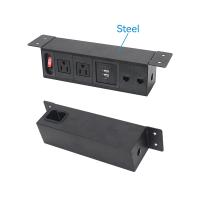 China 276mm Under Desk Power Strip Mountable Board ODM for sale