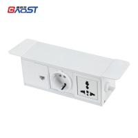 China Recessed Under Desk Mount Power Bar Edge Power Bar UKCA Certificated for sale