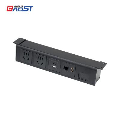 China QC 3.0 USB Under Desk Power Strip Socket Outlet For Home Office 1200W 1500W for sale